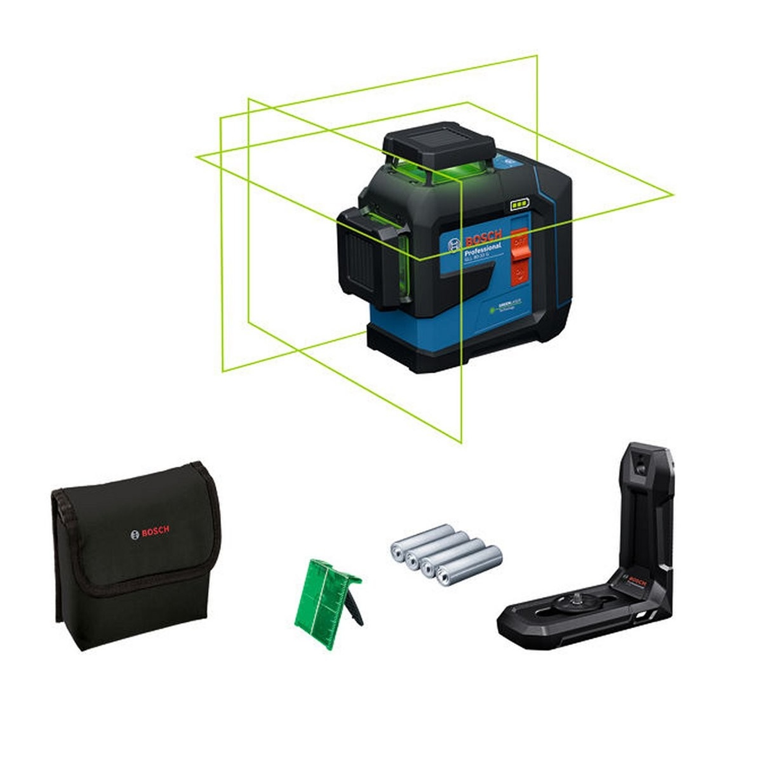 NIVEL LASER PROFESIONAL MULTILINEAL 360 GRADOS GLL80-33G 80 M