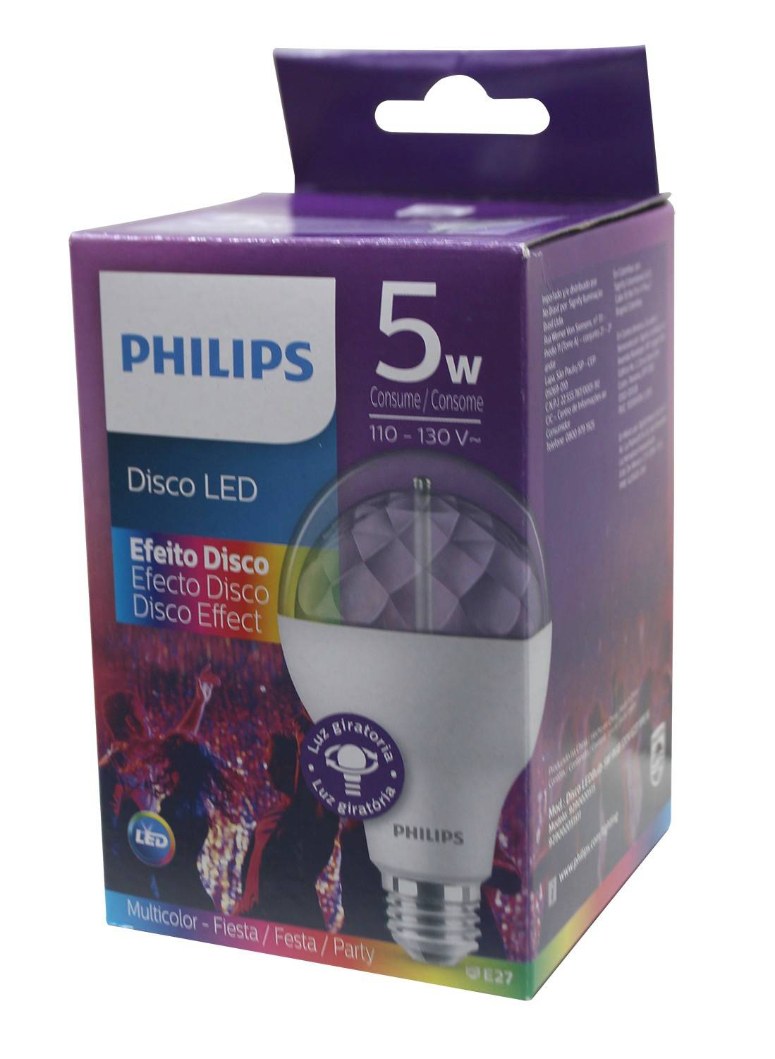 FOCO LED DISCOTECA ROSCA E27 5 W MULTICOLOR